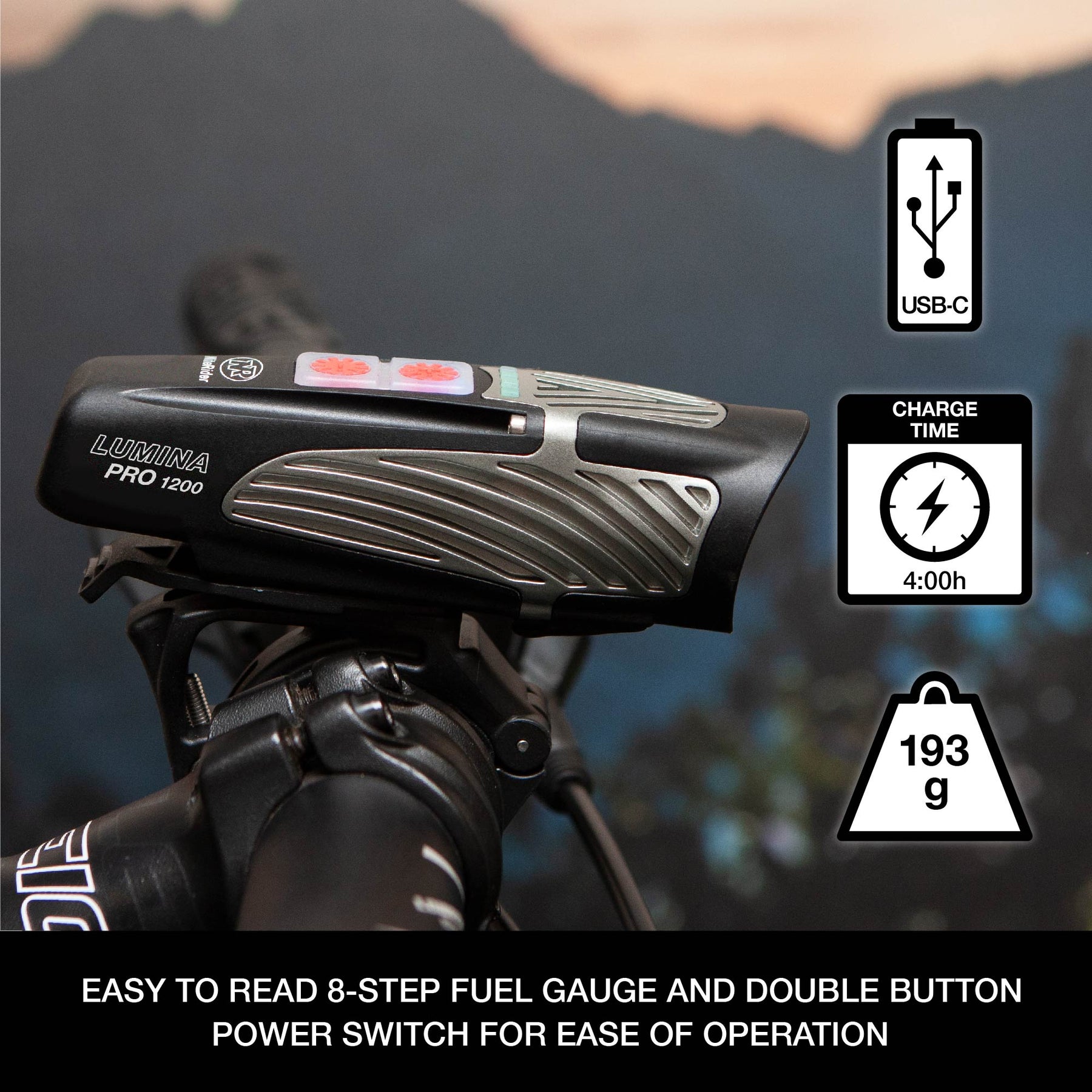 Lumina™ Pro 1200 and Vmax+™ 150 Bike Light Set Combo – NiteRider ...